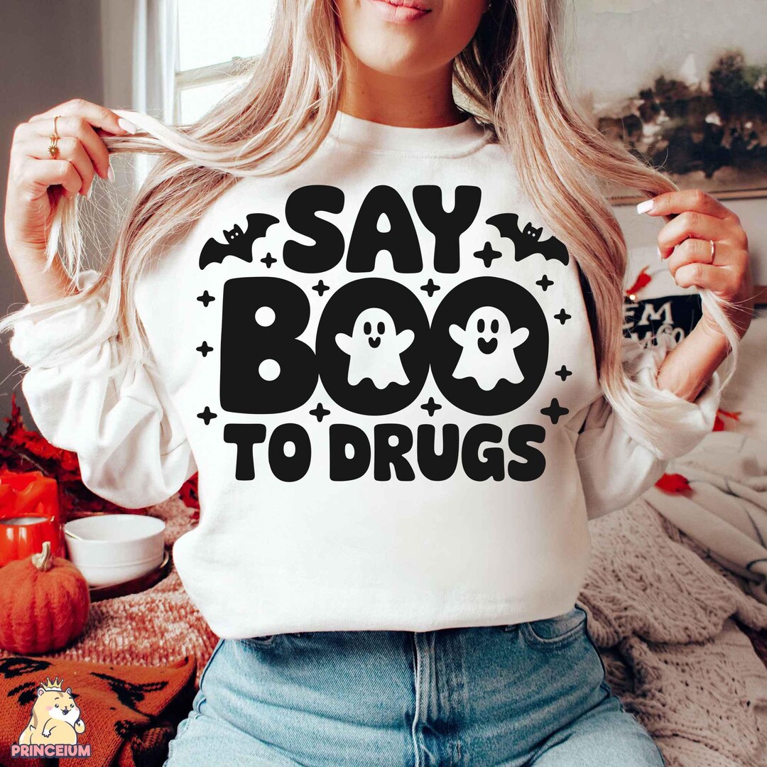 Say Boo to Drugs Png, Red Ribbon Week Png, Say No to Drugs, Drug-free ...