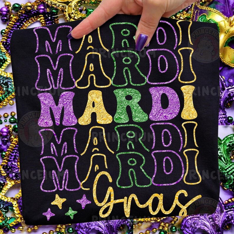 Mardi Gras Mega Bundle PNG, Faux Rhinestone Sparkling, Mardi Beads ...