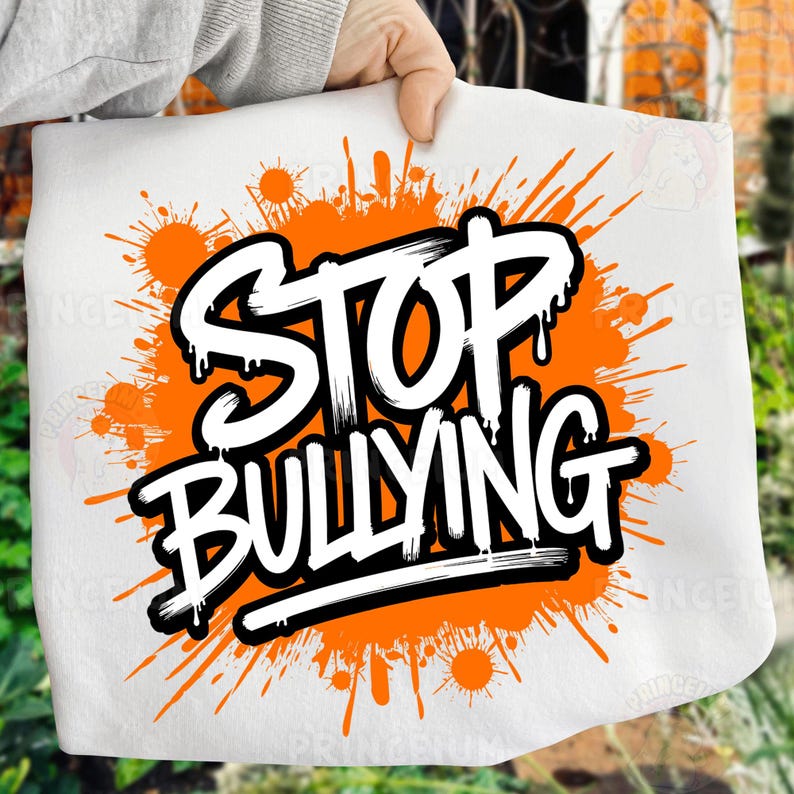 Stop Bullying PNG Graffiti Unity Day Sublimation Design Anti Bullying ...
