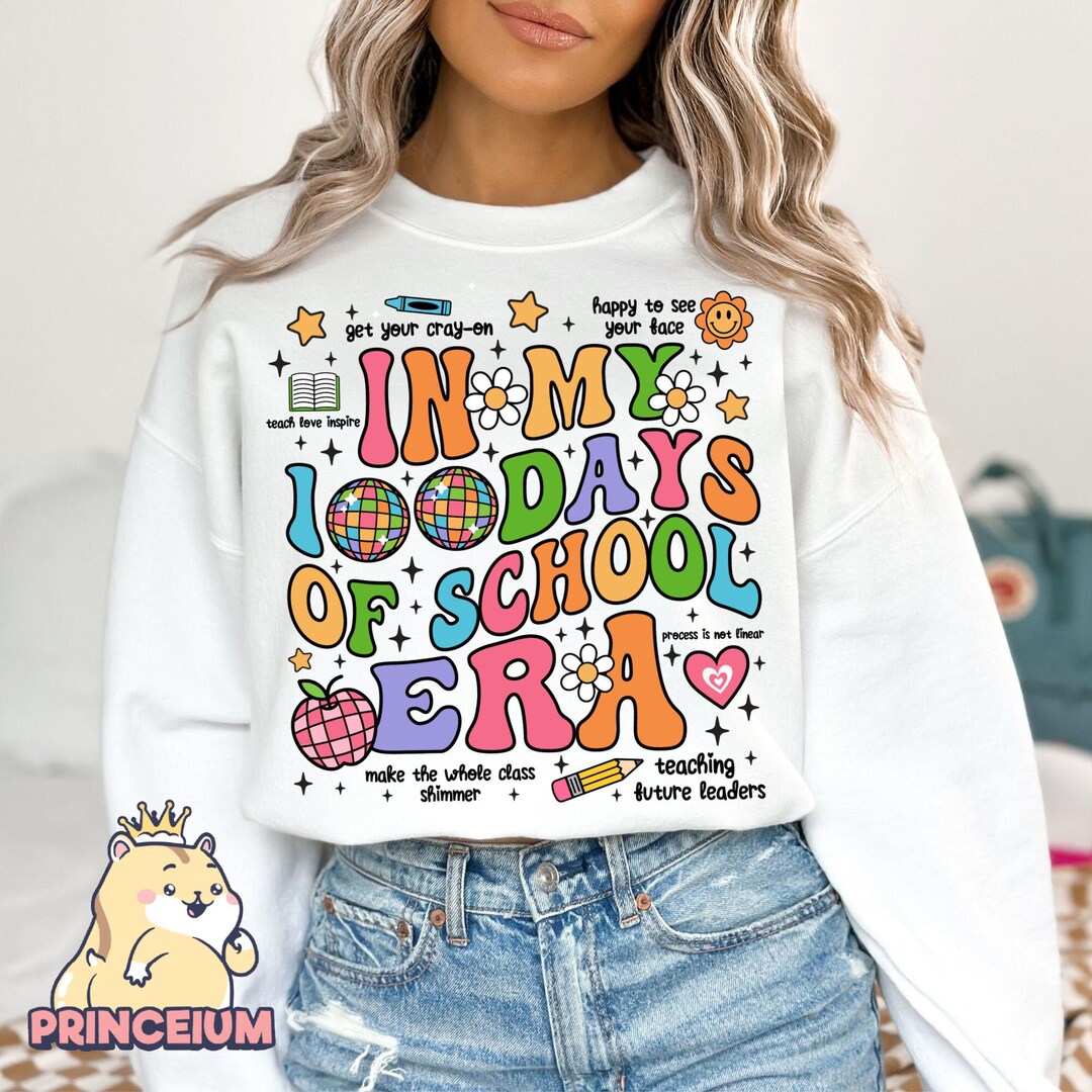 In My 100 Days of School Era SVG PNG, 100 Days of School, 100 Days of ...