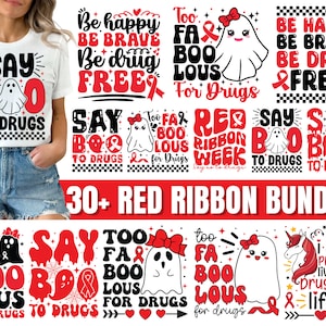 Red Ribbon Week SVG Bundle, Say No to Drugs Bundle, Drug-free, Anti ...