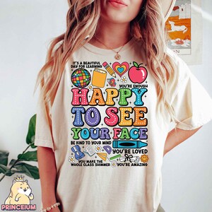 Happy to See Your Face Png, Back to School Png, First Day of School Png ...