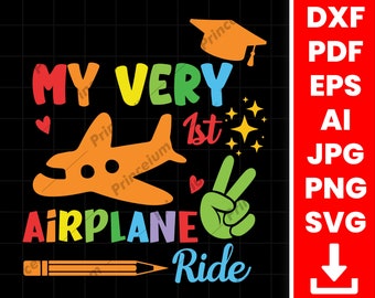 First Airplane Ride Svg - Etsy