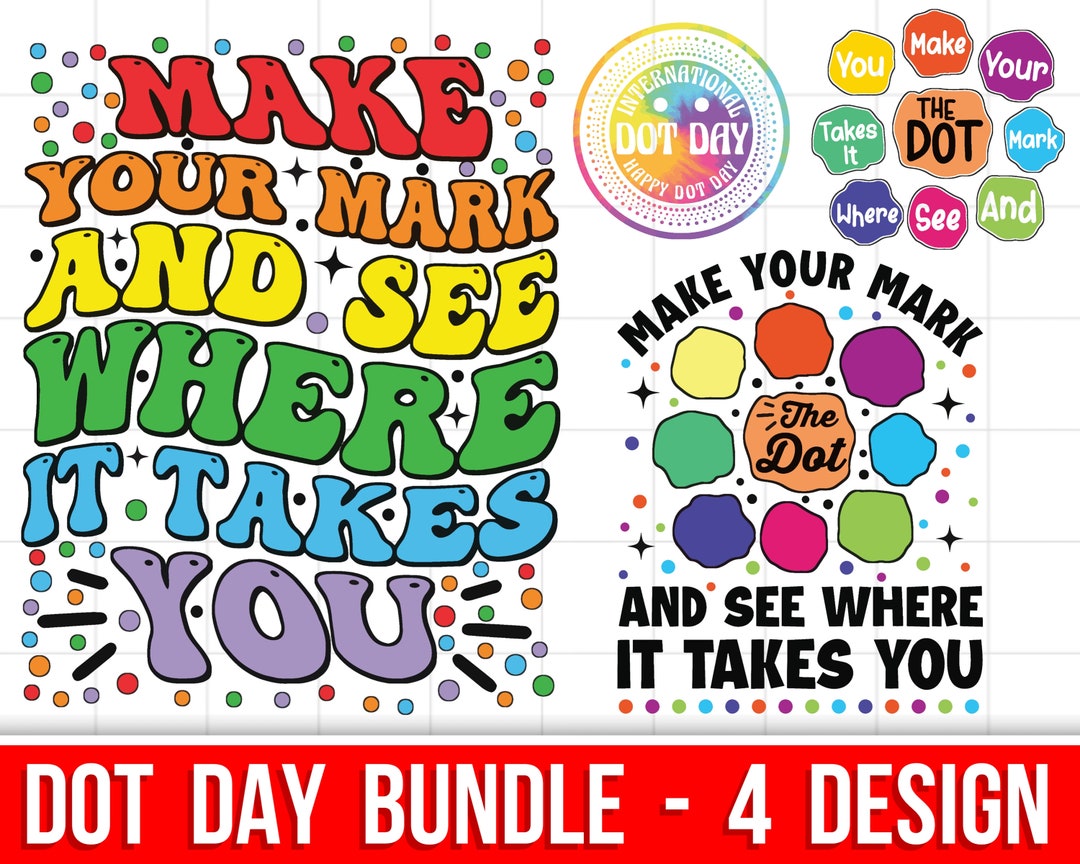 Dot Day Bundle SVG | Cricut File | Instant Download Tie Dye SVG for ...