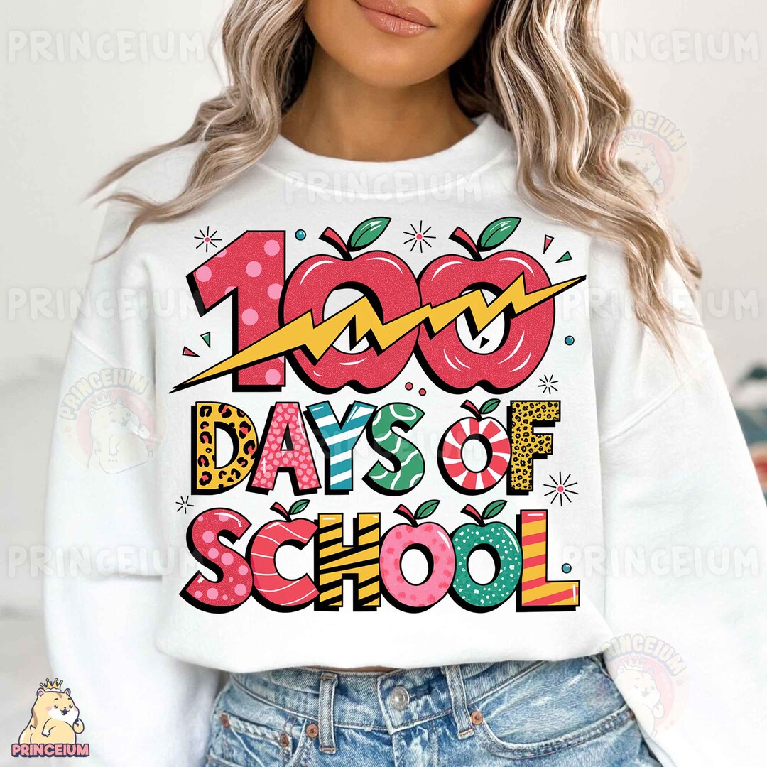 100 Day of School Png, in My 100 Days of School Era Png, 100 Days Books ...