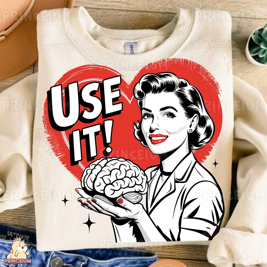 Use It Brain, Mental Health Quote Png, Retro Aesthetic Png ...