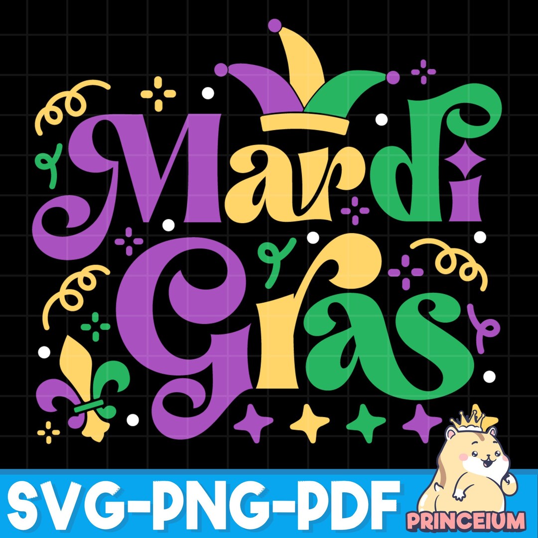 Mardi Gras SVG PNG, Mardi Gras Beads Svg, Fat Tuesday Svg, Mardi Gras ...