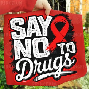 6+ Red Ribbon Week PNG Bundle Anti Drug Awareness Sublimation Designs ...
