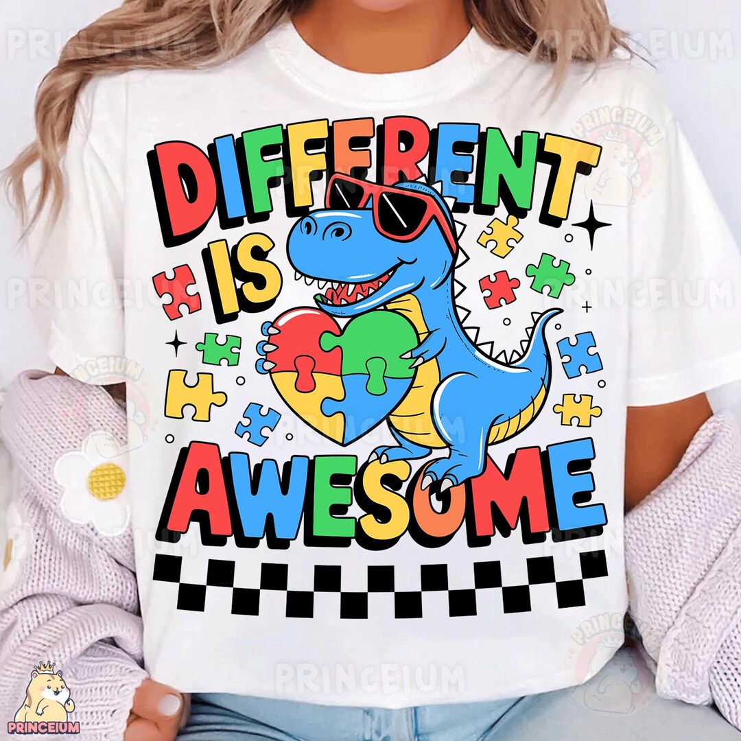 Different is Awesome Png, Autism Awareness Png Understand Love Png ...