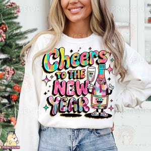 Happy New Year 2025 Bundle Png, New Year Tour 2025 Png, 12 New Chapters ...