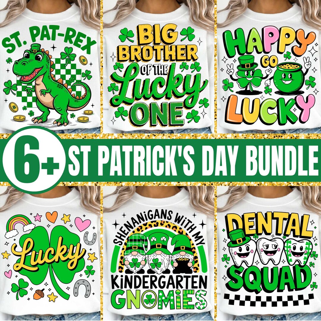 St Patrick Day Bundle Png, Happy St Patrick Day Png, Lucky Png, Big ...