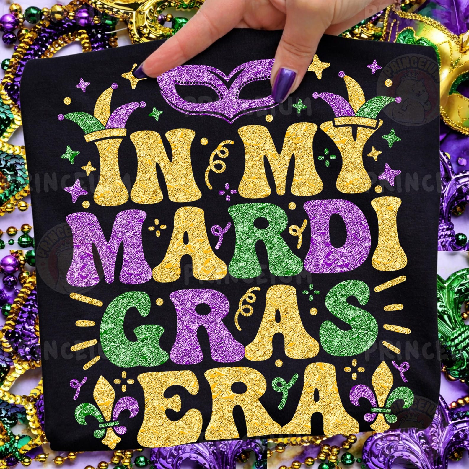 Mardi Gras Mega Bundle PNG, Faux Rhinestone Sparkling, Mardi Beads ...