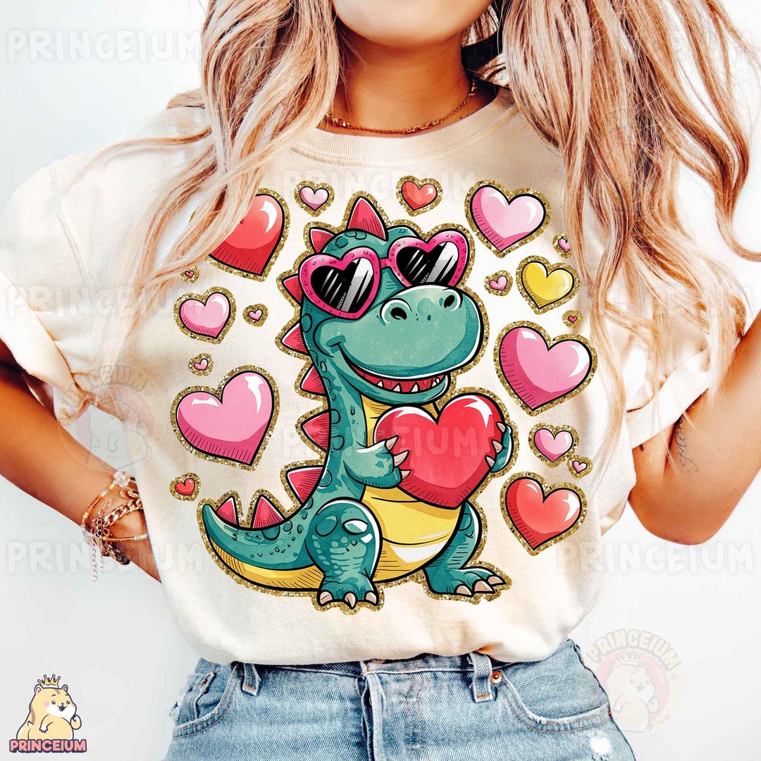 Valentine Day T Rex Png, Dinosaur Lover Png, T- Rex Valentine Png ...