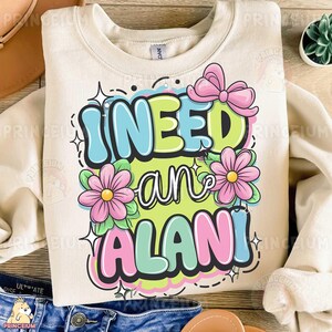 I Need an Alani PNG – Kawaii Pastel Name Design, Nu Energy Drink Alani ...