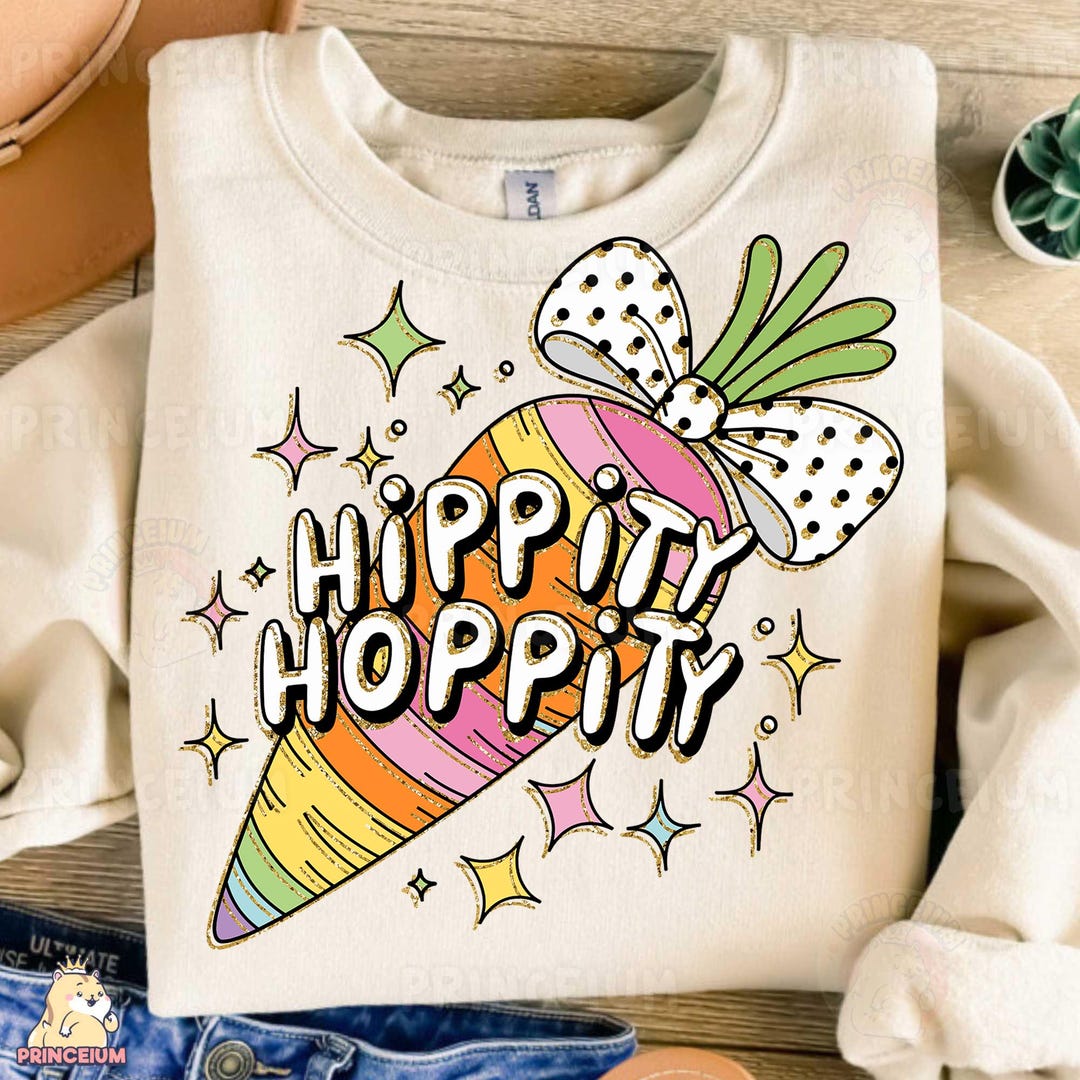 Hippity Hoppity Png, Easter Png, Cute Easter Png, Retro Easter Png ...