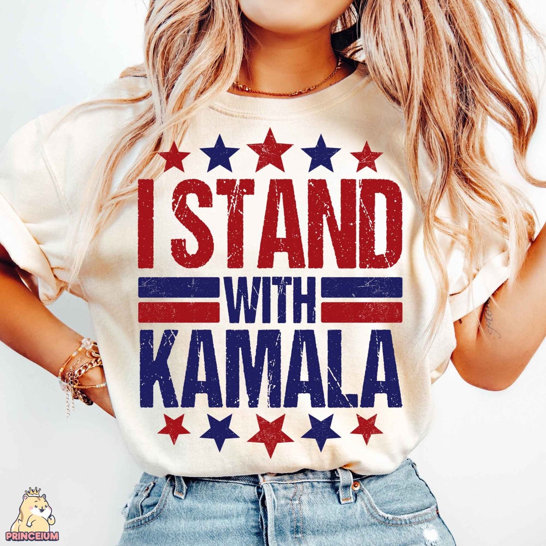 Kamala Harris I Stand With Kamala Png, Kamala Harris President 2024 Png ...