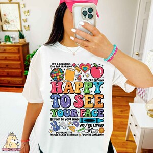 Happy to See Your Face Png, Back to School Png, First Day of School Png ...