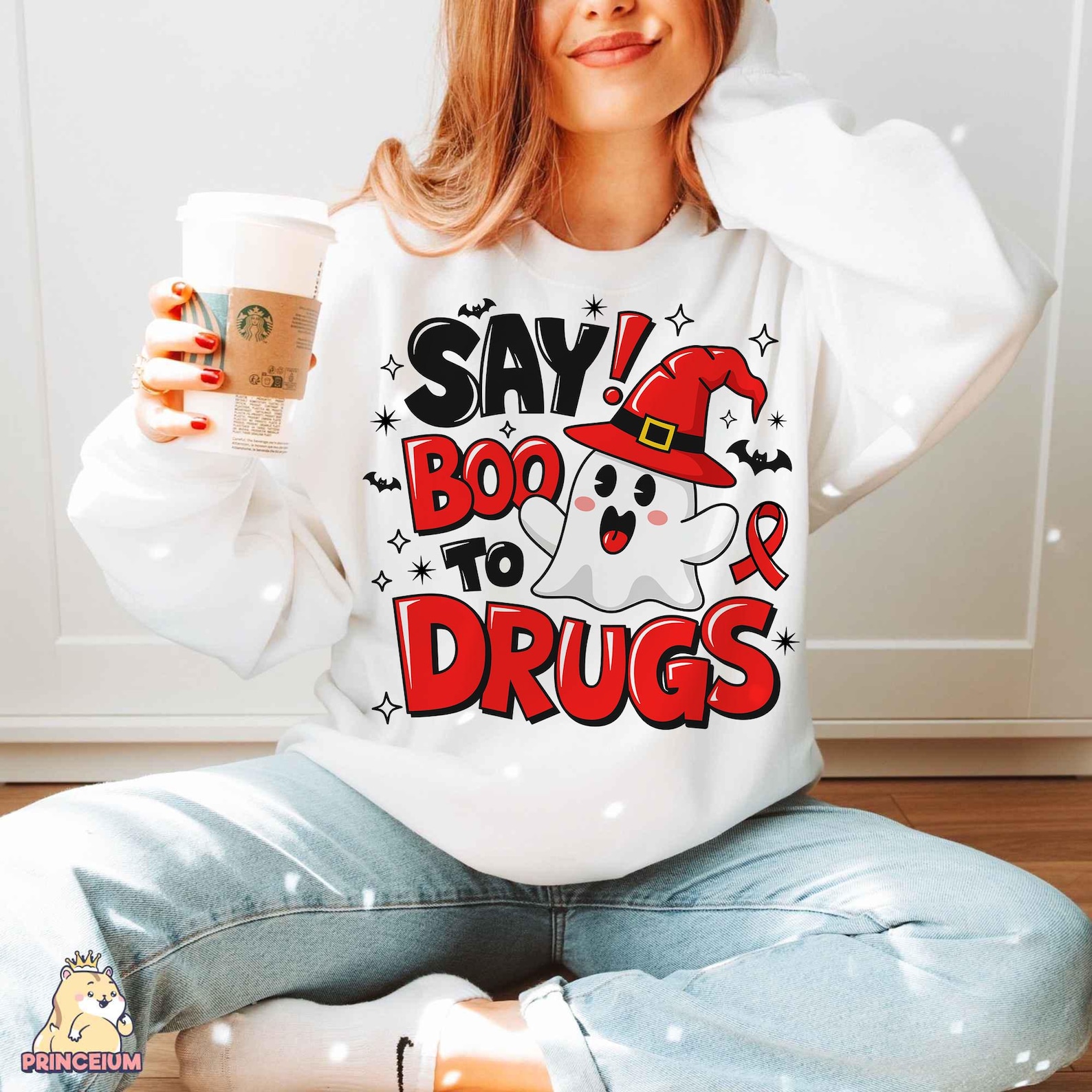 Say Boo to Drugs Png, Red Ribbon Week Png, Say No to Drugs, Drug-free ...