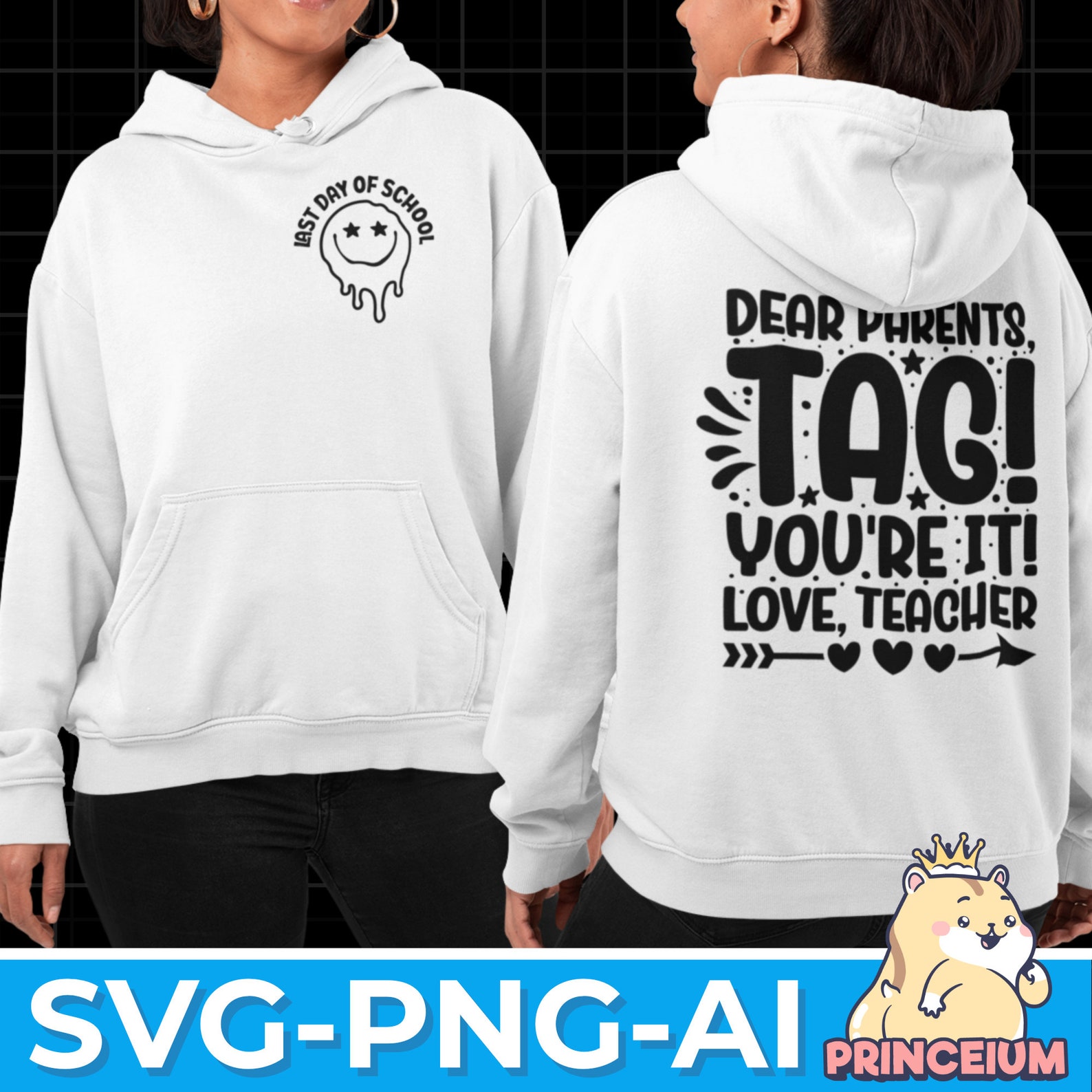 Funny Teacher SVG - Dear Parents, Tag! You're It! Summer Vacation ...