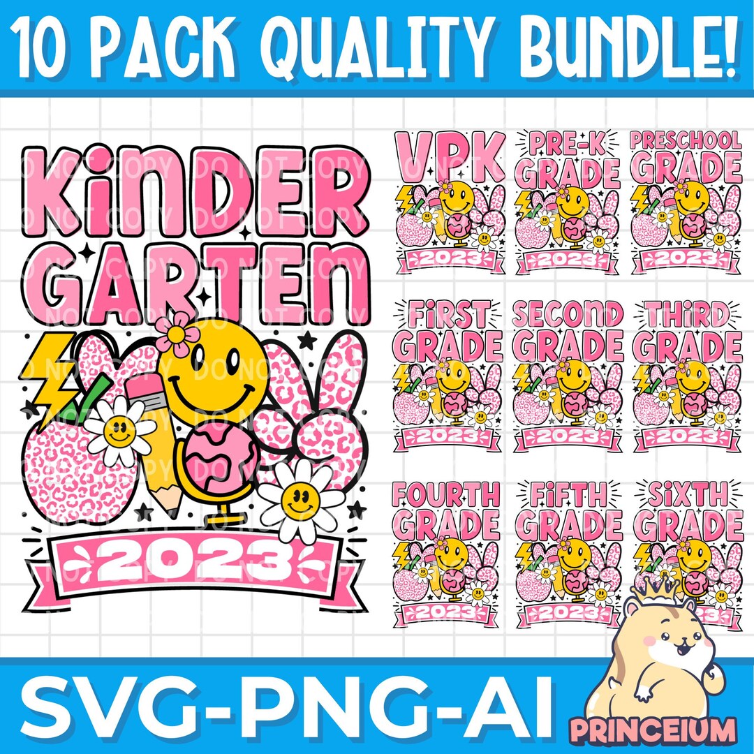 Back to School Teacher SVG Bundle Retro, 1st Day of School, Teacher ...