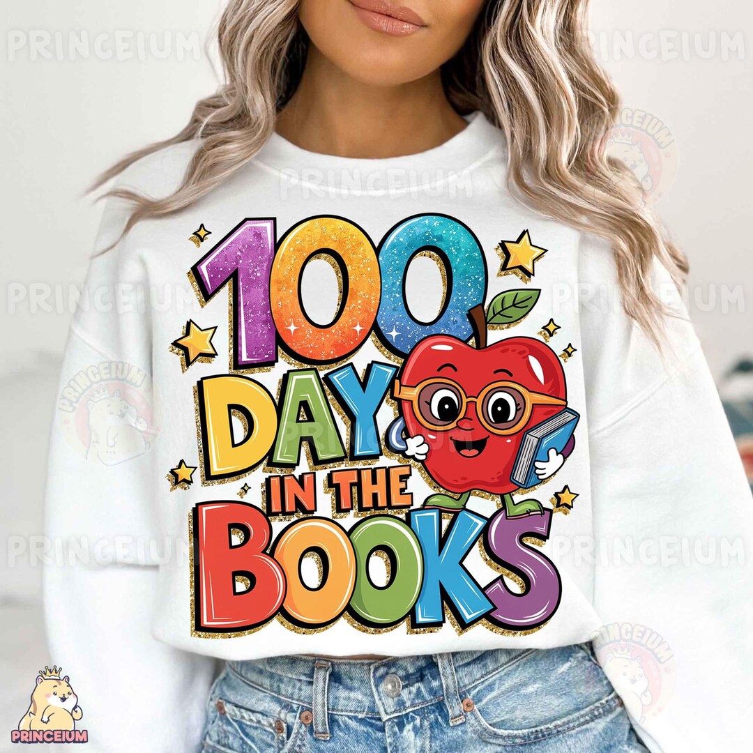 100 Days in the Books, in My 100 Days of School Era Png, 100 Days Books ...