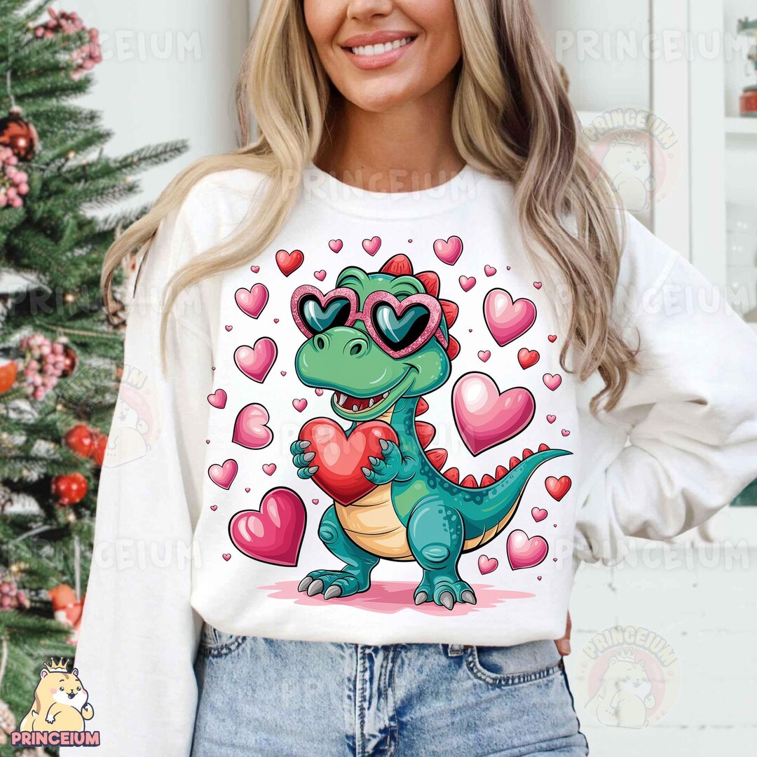 Valentine Day T Rex Png, Dinosaur Lover Png, T- Rex Valentine Png ...