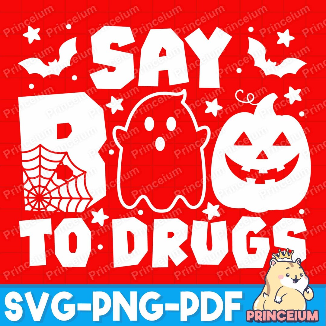 Red Ribbon Week SVG, Say Boo to Drugs, Drug-free, Anti-drug Svg, Cricut ...