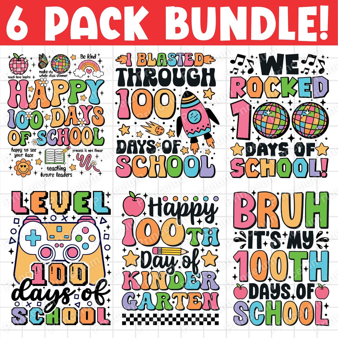 Happy 100 Days of School Bundle, I Blasted Through 100 Days of School ...