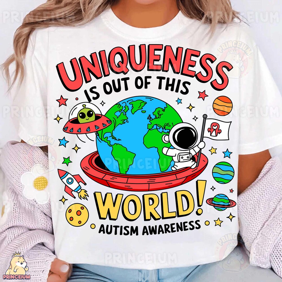 Uniqueness is Out of This World Autism Awareness Png, Autism Awareness ...