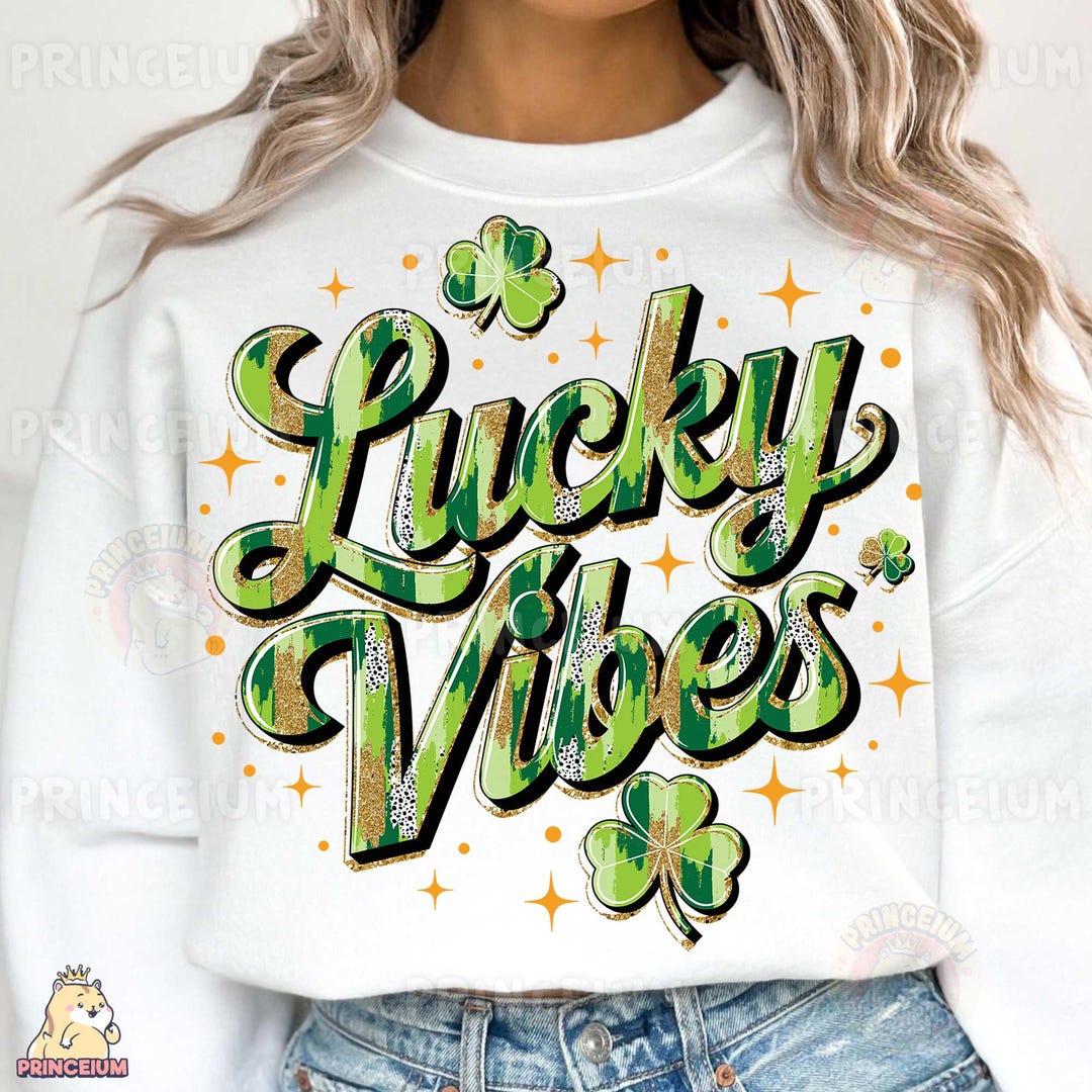 Lucky Vibes Png St Patrick Day Lucky Png, St Patrick Day Png, Shamrock ...