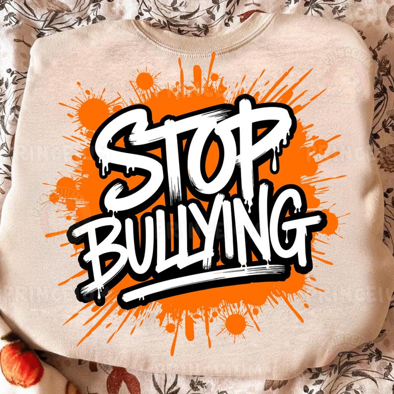 Stop Bullying PNG Graffiti Unity Day Sublimation Design Anti Bullying ...