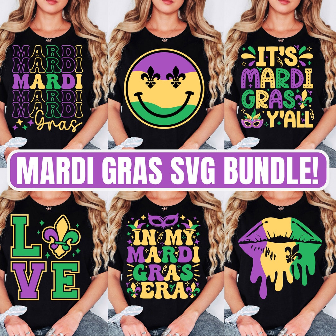 Mardi Gras Bundle SVG PNG, Mardi Gras Beads Svg, Fat Tuesday Svg, Mardi ...