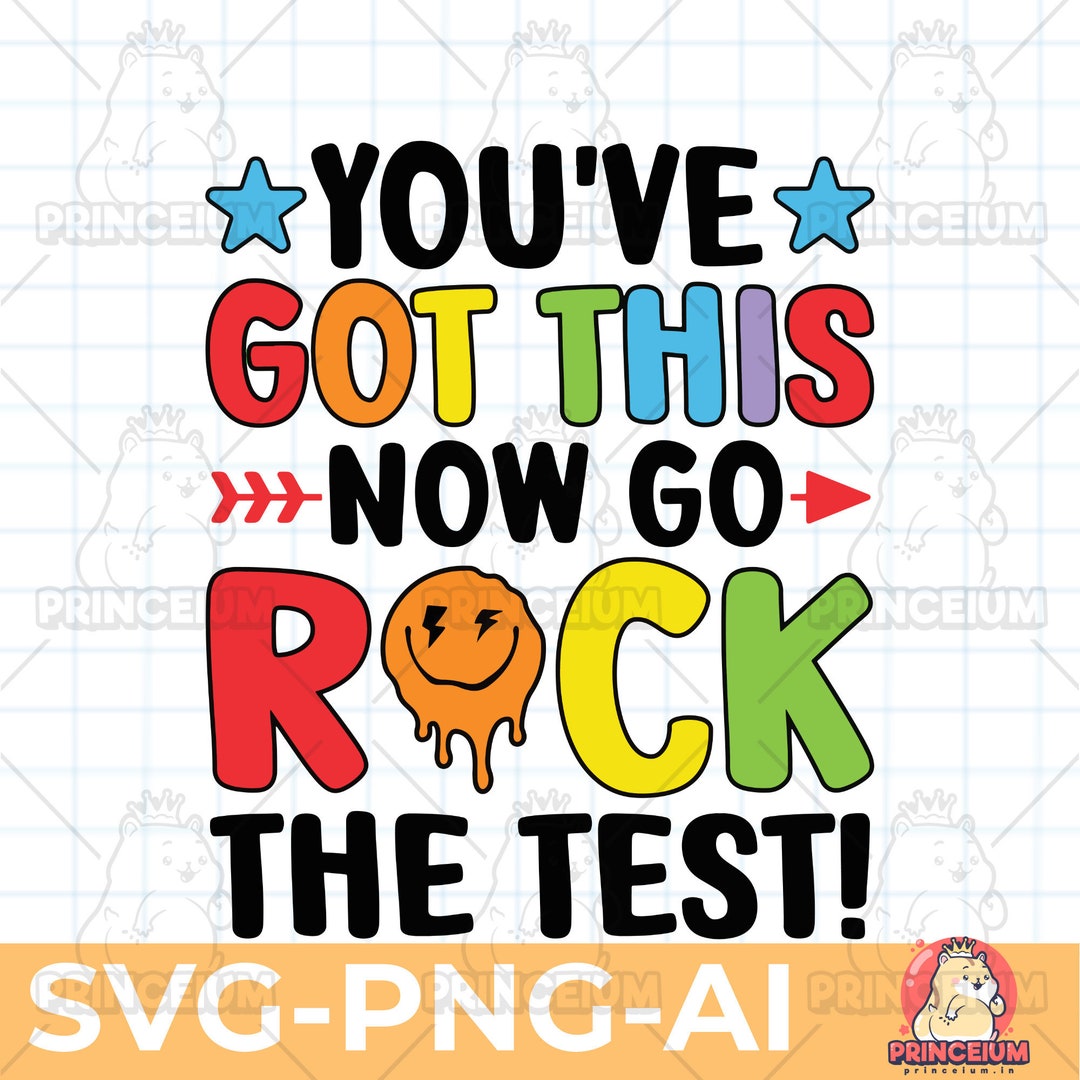 Rock the Test Don't Stress SVG Teacher Shirt, School SVG, Testing SVG ...