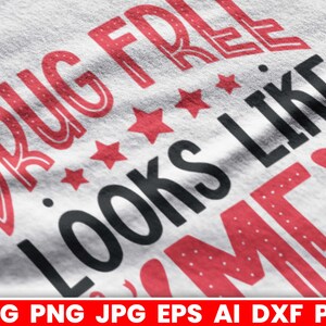 Red Ribbon Week SVG Drug Free Looks Like Me SVG Anti-drug Red - Etsy