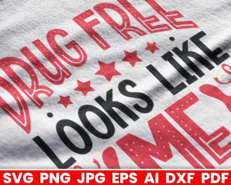Red Ribbon Week SVG Drug Free Looks Like Me SVG Anti-drug Red - Etsy
