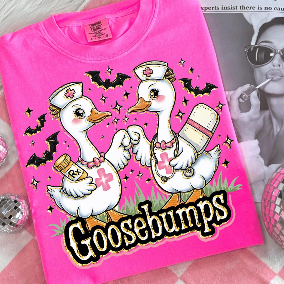 Goosebumps Nurse Goose Halloween PNG Funny Goose Clipart Nurse ...