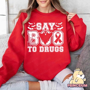 Red Ribbon Week SVG, Say Boo to Drugs, Drug-free, Anti-drug Svg, Cricut ...