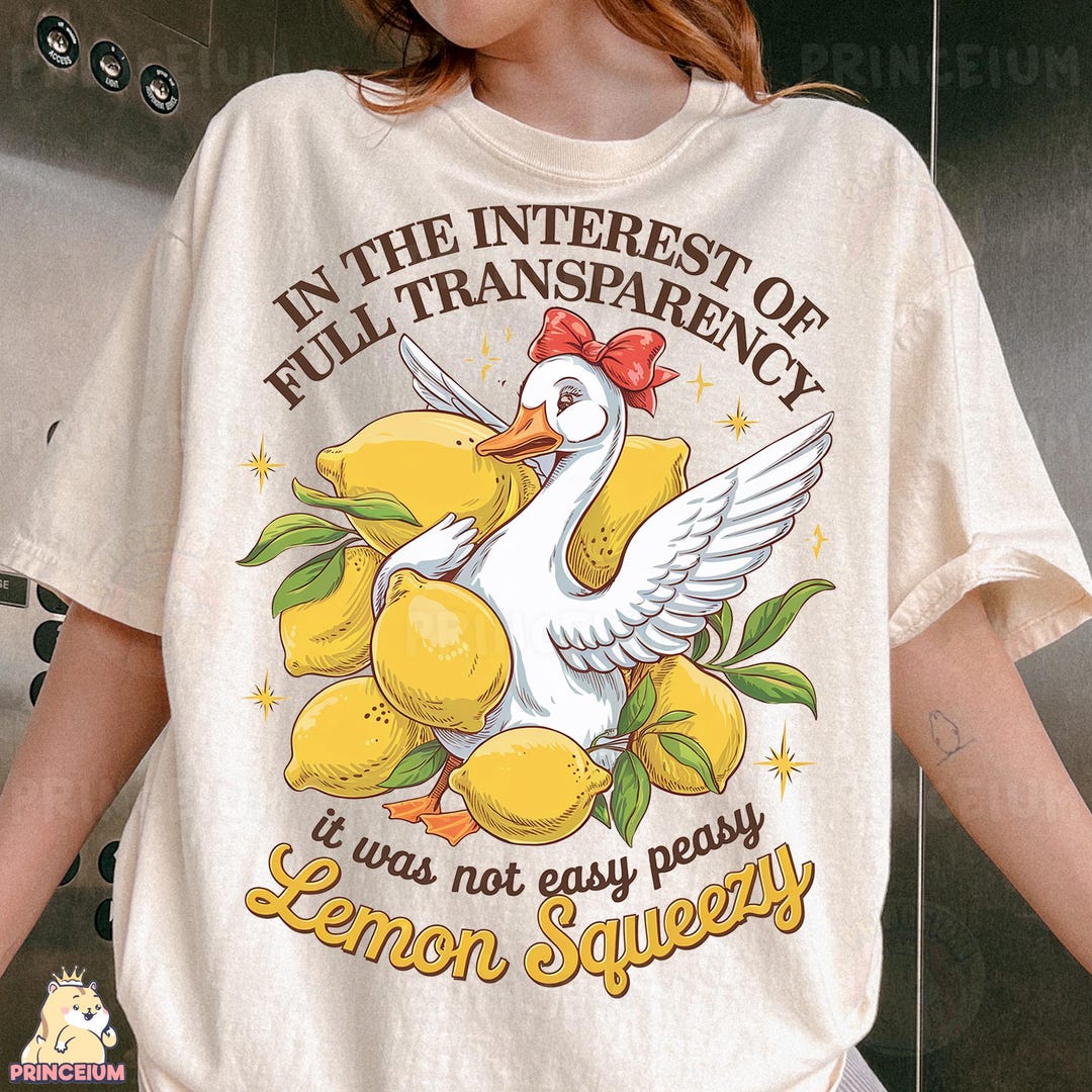 Full Transparency Lemon Squeezy PNG, Funny Goose With Lemons ...
