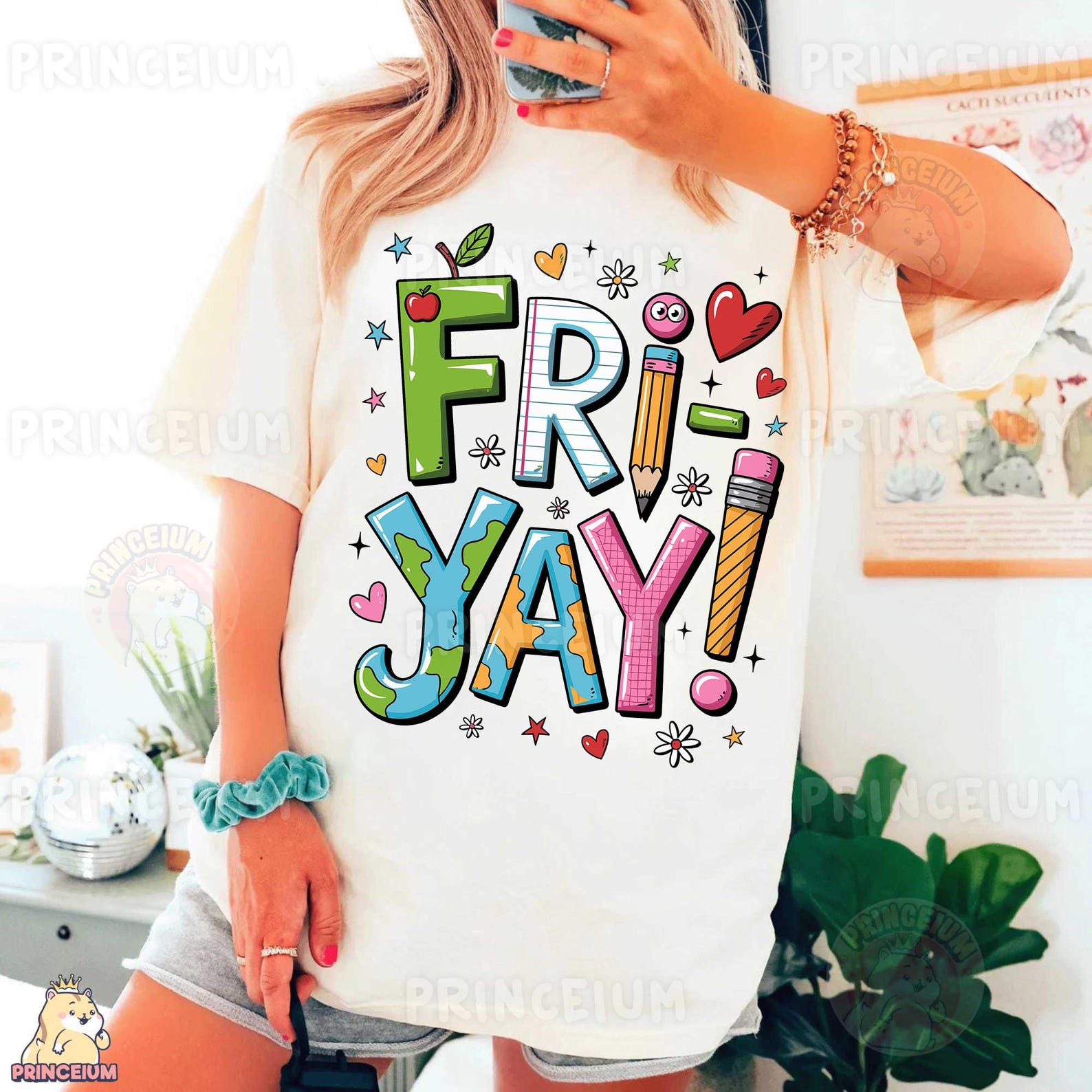 Fri-yay Sublimation Design, Colorful School Friday Digital File ...