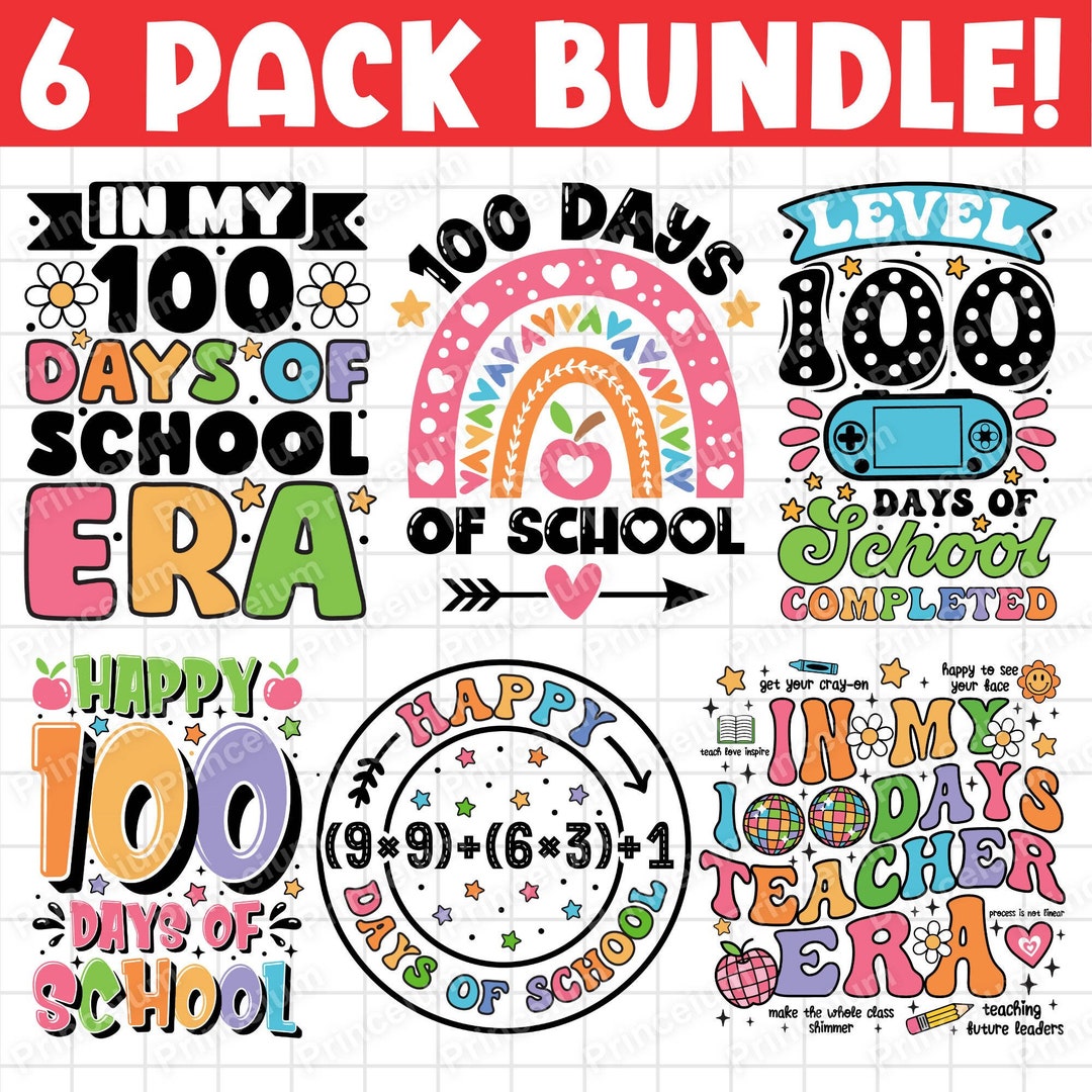 In My 100 Days of School Era Bundle, 100 Days of School, Level 100 Days ...