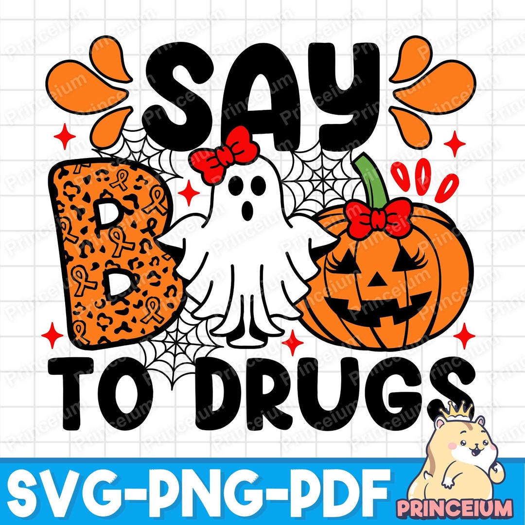 Red Ribbon Week SVG, Say Boo to Drugs, Drug-free, Anti-drug Svg, Cricut ...