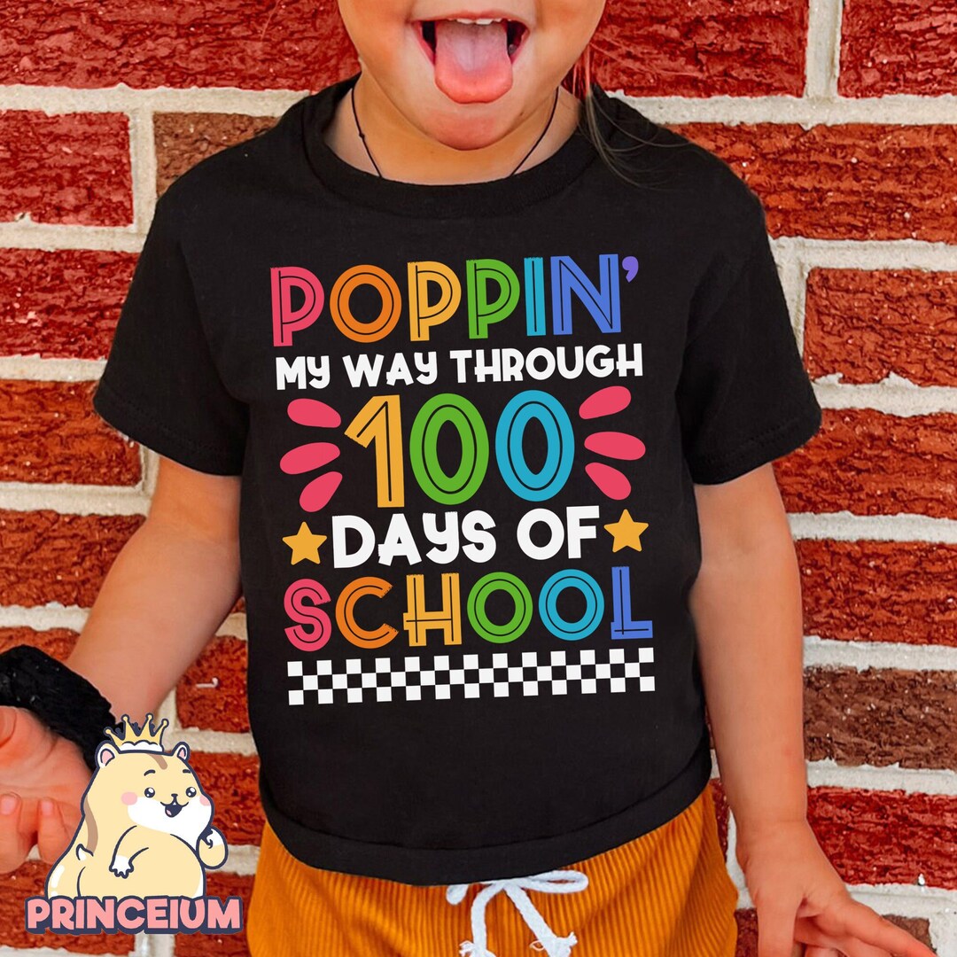 Poppin My Way Through 100 Days 100 Day Svg 100th Days of - Etsy