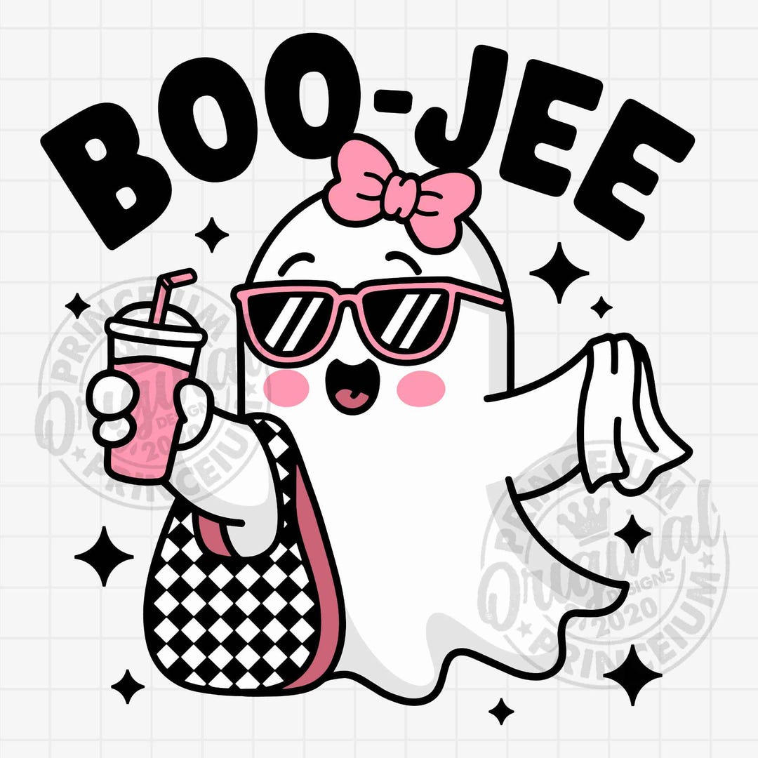 Boo Jee, Book Jee Png, Cute Ghost Png, Funny Halloween Png, Spooky ...