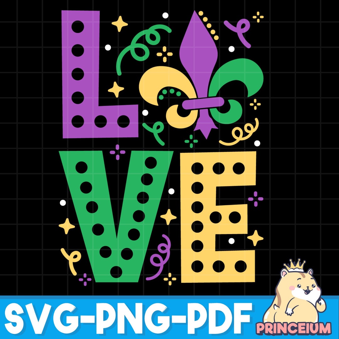 Mardi Gras SVG PNG, Mardi Gras Beads Svg, Fat Tuesday Svg, Mardi Gras ...