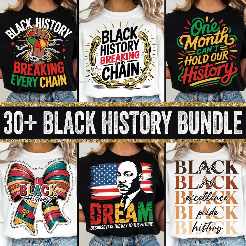 Black History Month Bundle Png, Black History Png, I Am Black History ...