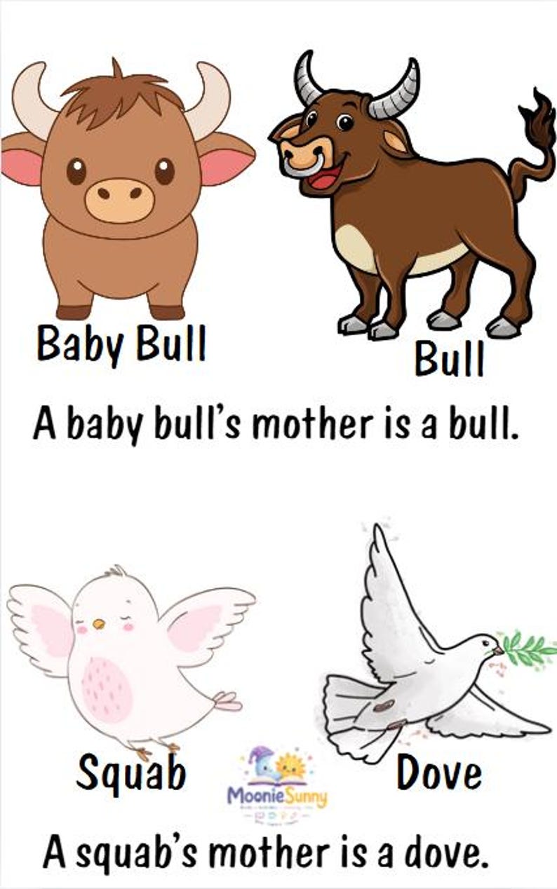 Farm Animals Busy Book Printable - Mommy and Baby Animal Matching ...