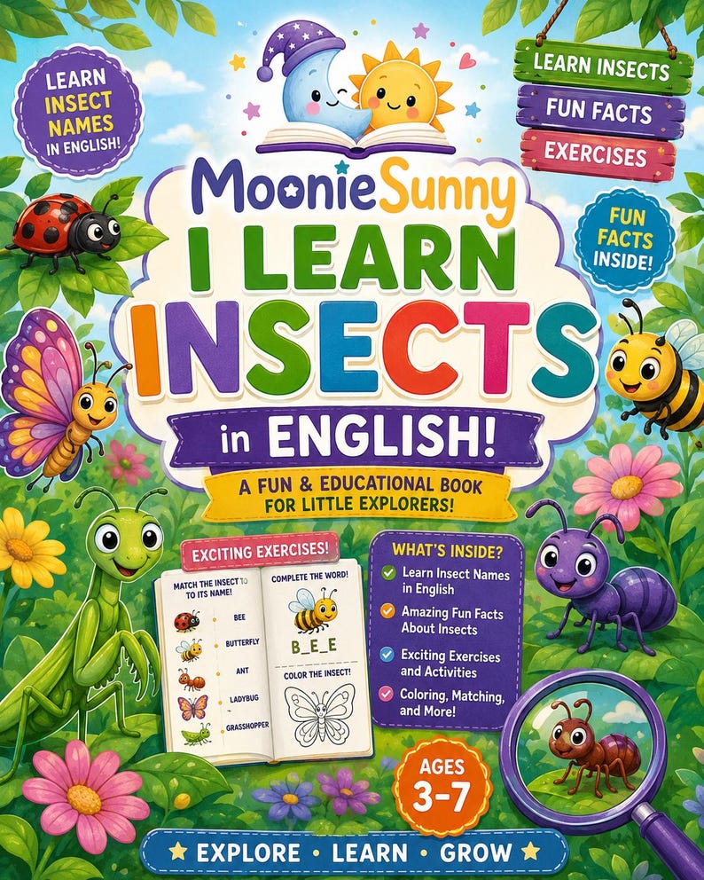 Bugs and Insects Busy Book Printable - Preschool Learning Binder ...