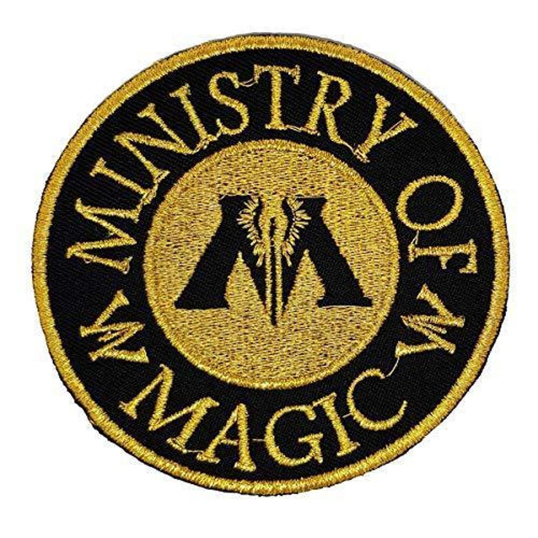 Hp Ministry of Magic 9cm Harry Potter Hp Embroidered Patch - Etsy