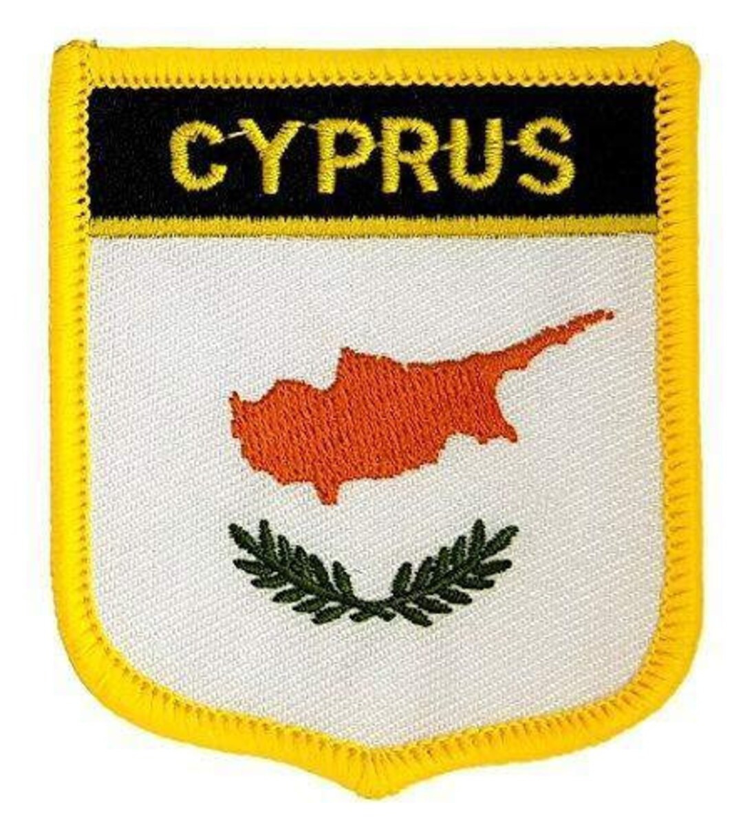 Cyprus Shield Embroidery Patches Applique Patch Badge - Etsy UK