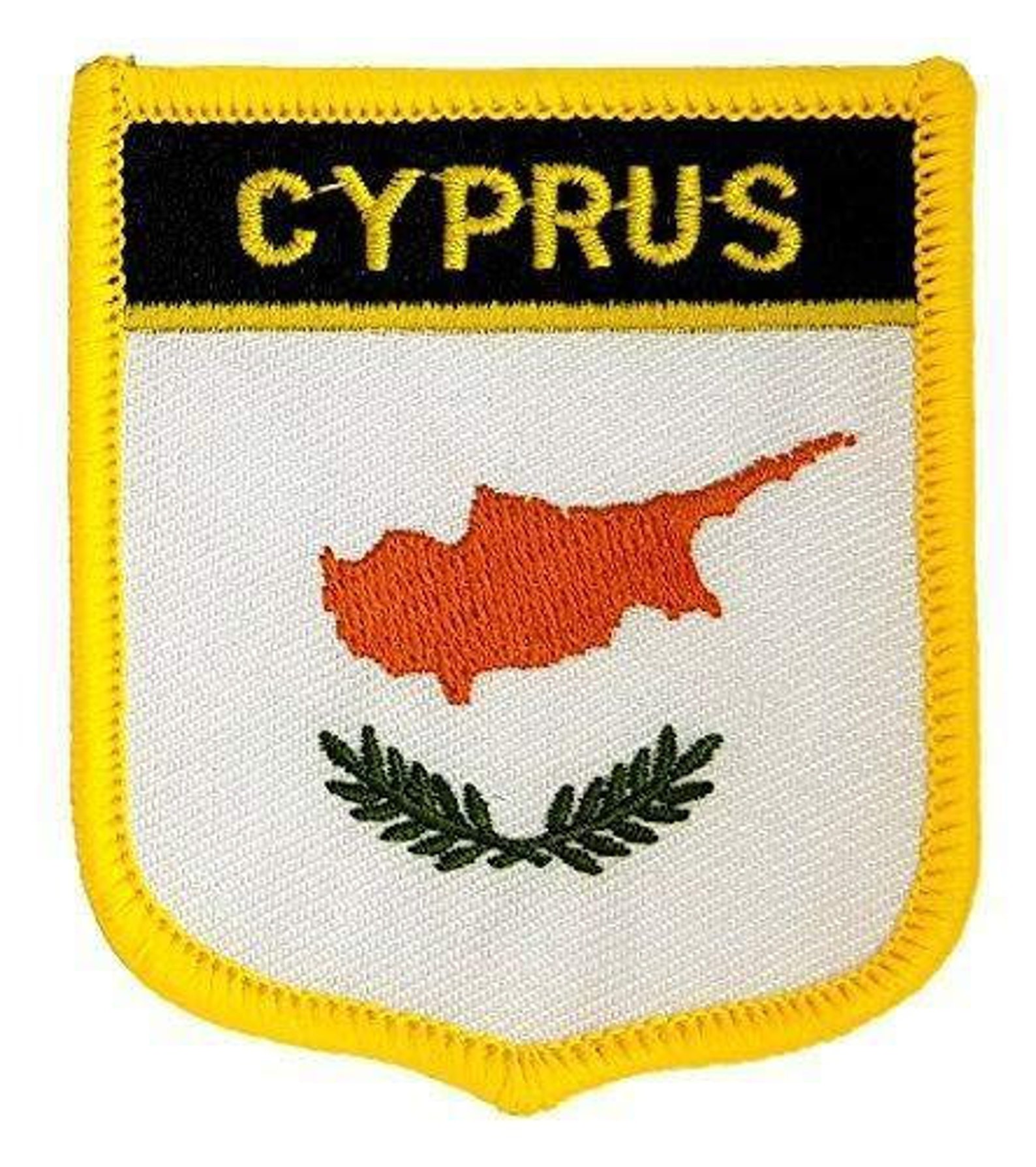 Cyprus Shield Embroidery Patches Applique Patch Badge - Etsy UK